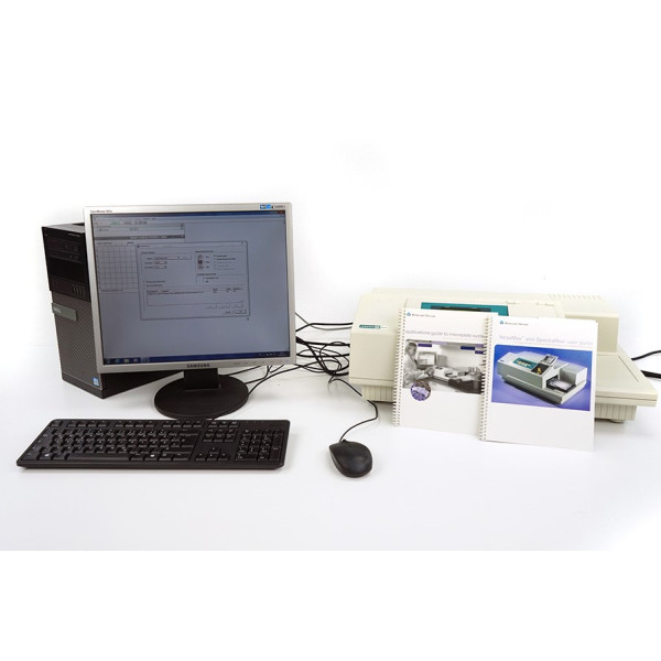 Molecular Devices SpectraMax Plus Microplate Reader S/N: 02514 SoftMa ...