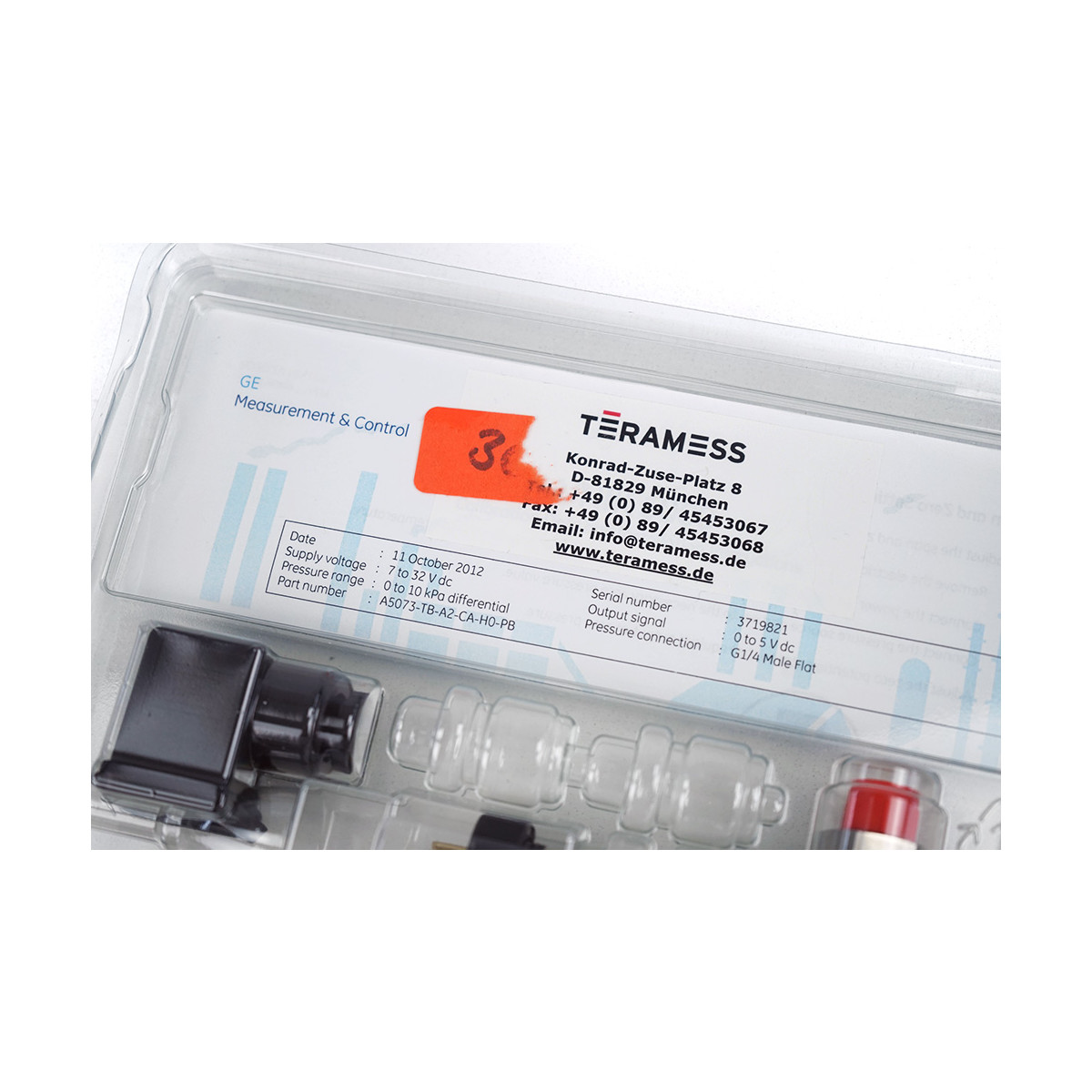 GE Teramess UNIK 5000 Pressure Sensor A5073-TB-A2CA-HO-PB 7-32VDC 0-1 ...