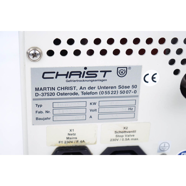 Martin Christ RVC 2-25 Rotational Vacuum Concentrator Koncentrator Ro ...