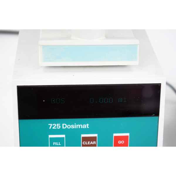 Metrohm 725 Dosimat + 728 Stirrer + Keyboard + 20ml Exchange Unit 1.7 ...