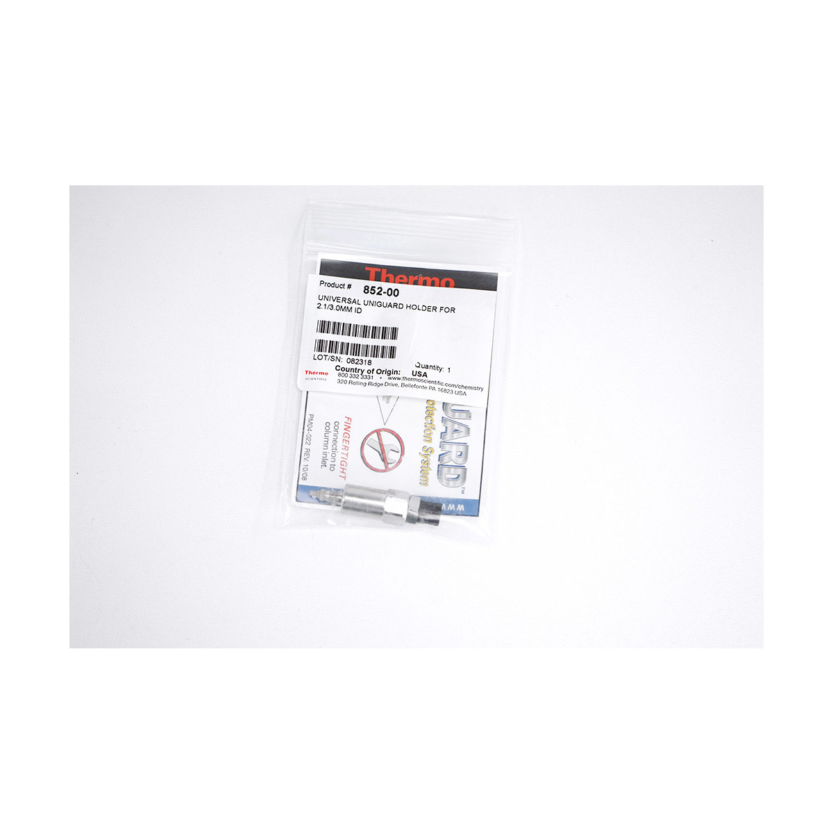 Thermo Scientific 852-00 Universal Uniguard Holder Halter 2.1/3.0 mm ...