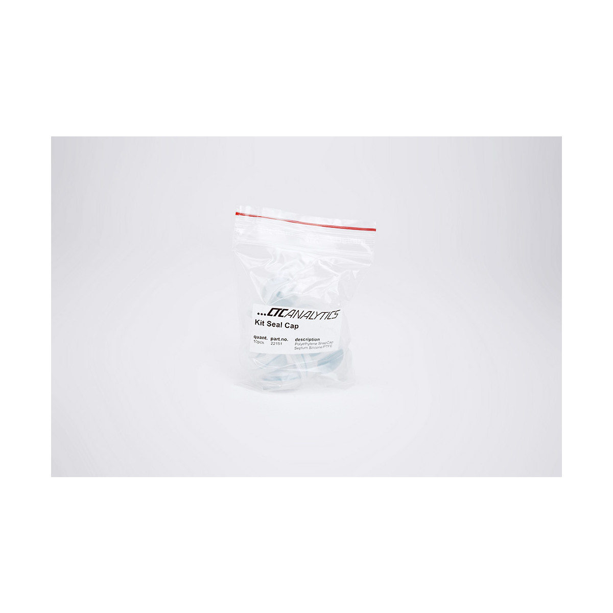 CTC GC Kit Seal Cap PAL.KITSEALCAP 10 x 20mm Caps Pre-Slit Seals Pack ...