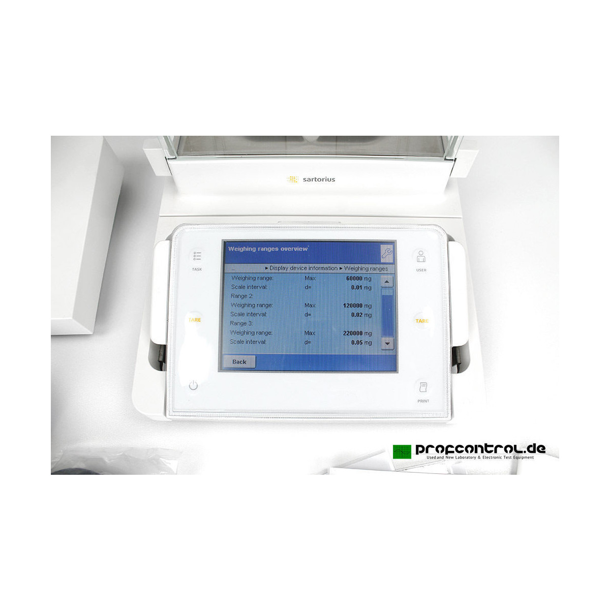 Sartorius Cubis MSA225P-100-DI Analytical Balance 0,01mg 220g, 4.760,00