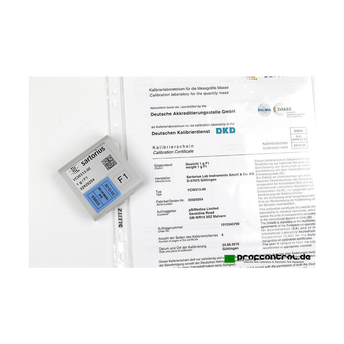 Sartorius Cubis MSA225P-100-DI Analytical Balance 0,01mg 220g, 4.760,00