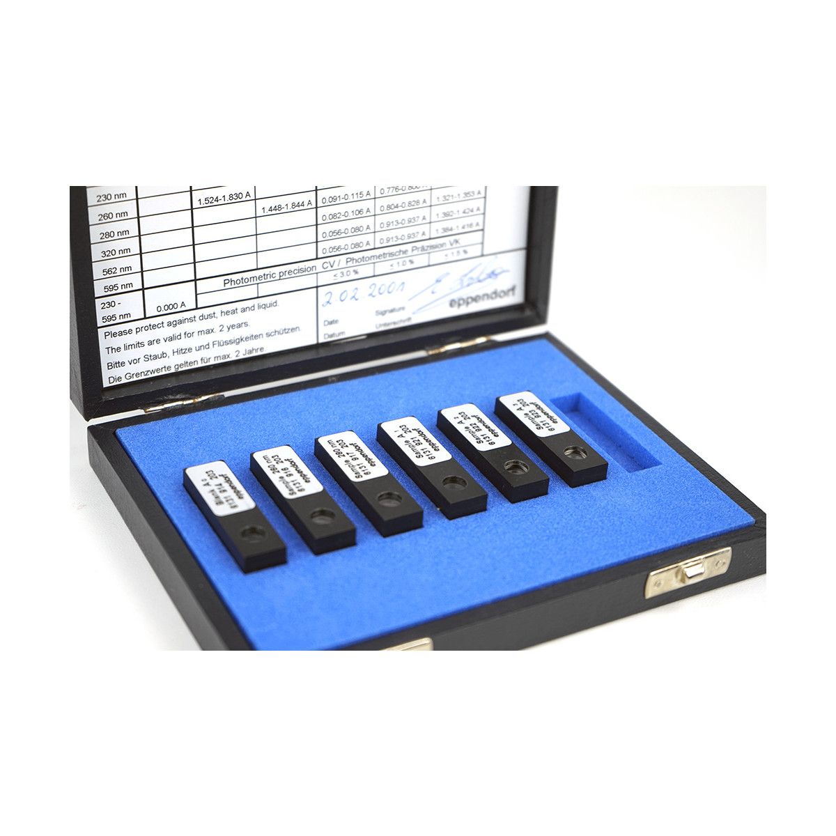 Eppendorf Secondary Sekundär UV VIS Reference Filter Cuvettes BioPhot ...