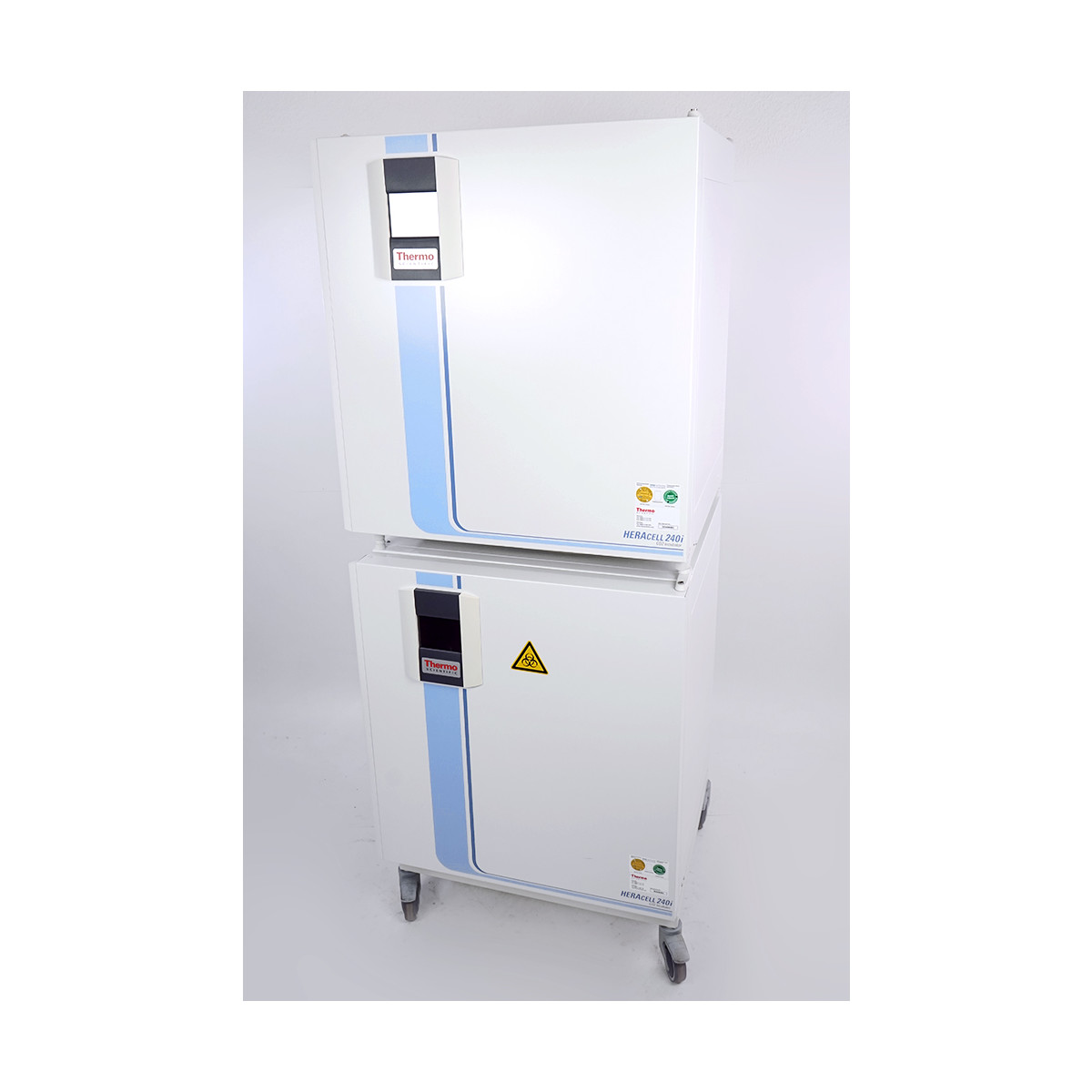2x Thermo HERAcell 240i CO2 Incubator Inkubator Stacked Copper Interi ...